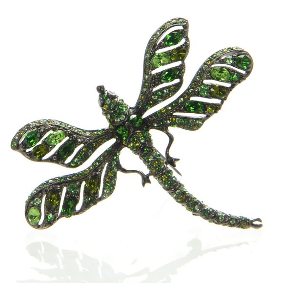 Kenneth Jay Lane | Jewelry | Kenneth Jay Lane Kjl Crystal Dragonfly Pin ...